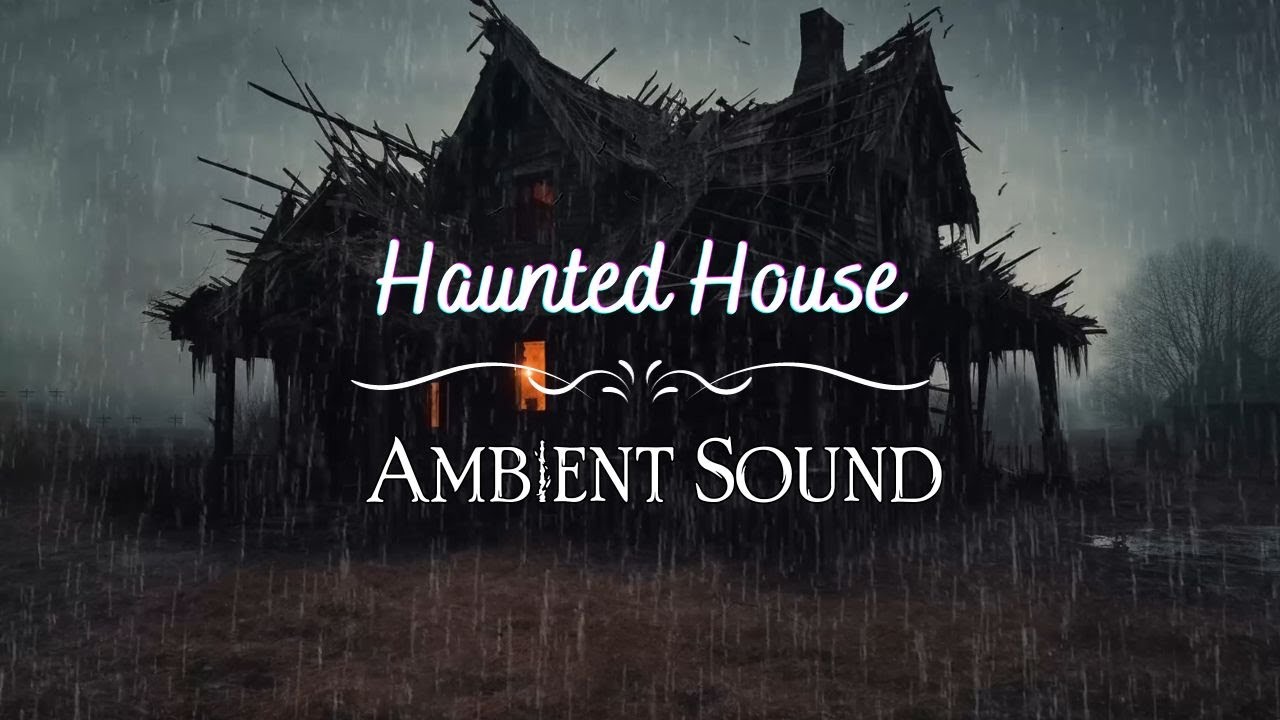 Haunted House Halloween Atmosphere 🪦Spooky Sounds and Relaxing Rain ...