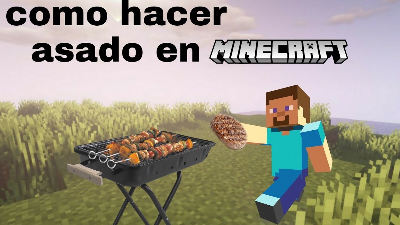como hacer asado en. minecraft🍖🍗🐱.video oficial de klein. - YouTube