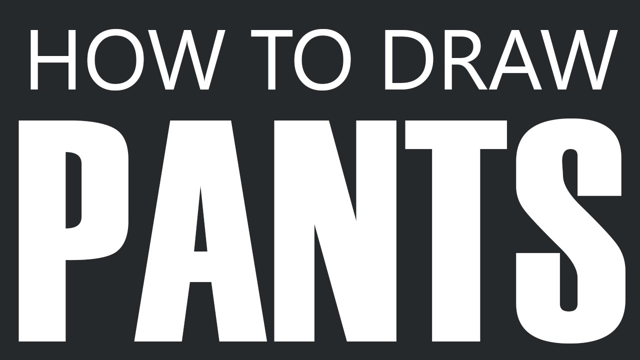 How To Draw Pants - Blue Jeans On The Floor - YouTube