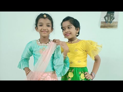 Kaatuka kanule song dance by Saanvi & Kyathi - YouTube