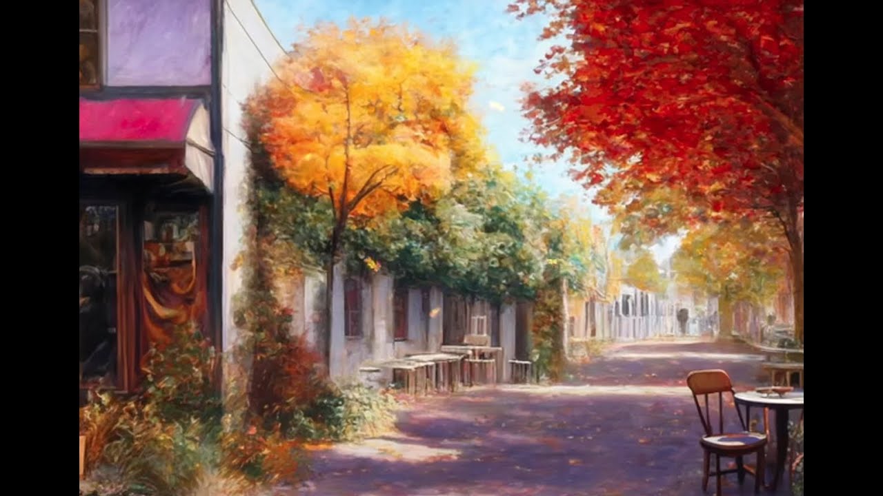 Comfy Autumn Art - stress relief, sleep, study - YouTube