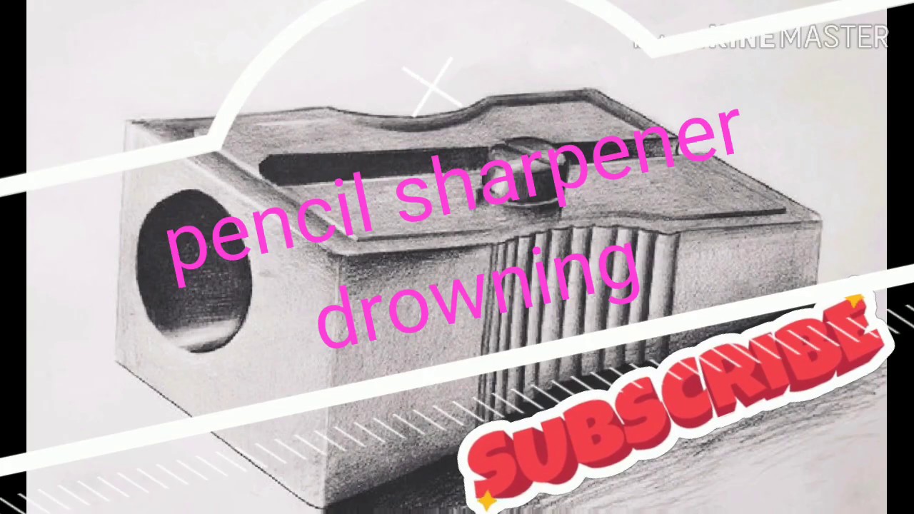 Pencil sharpener sketch and color step-by-step - YouTube