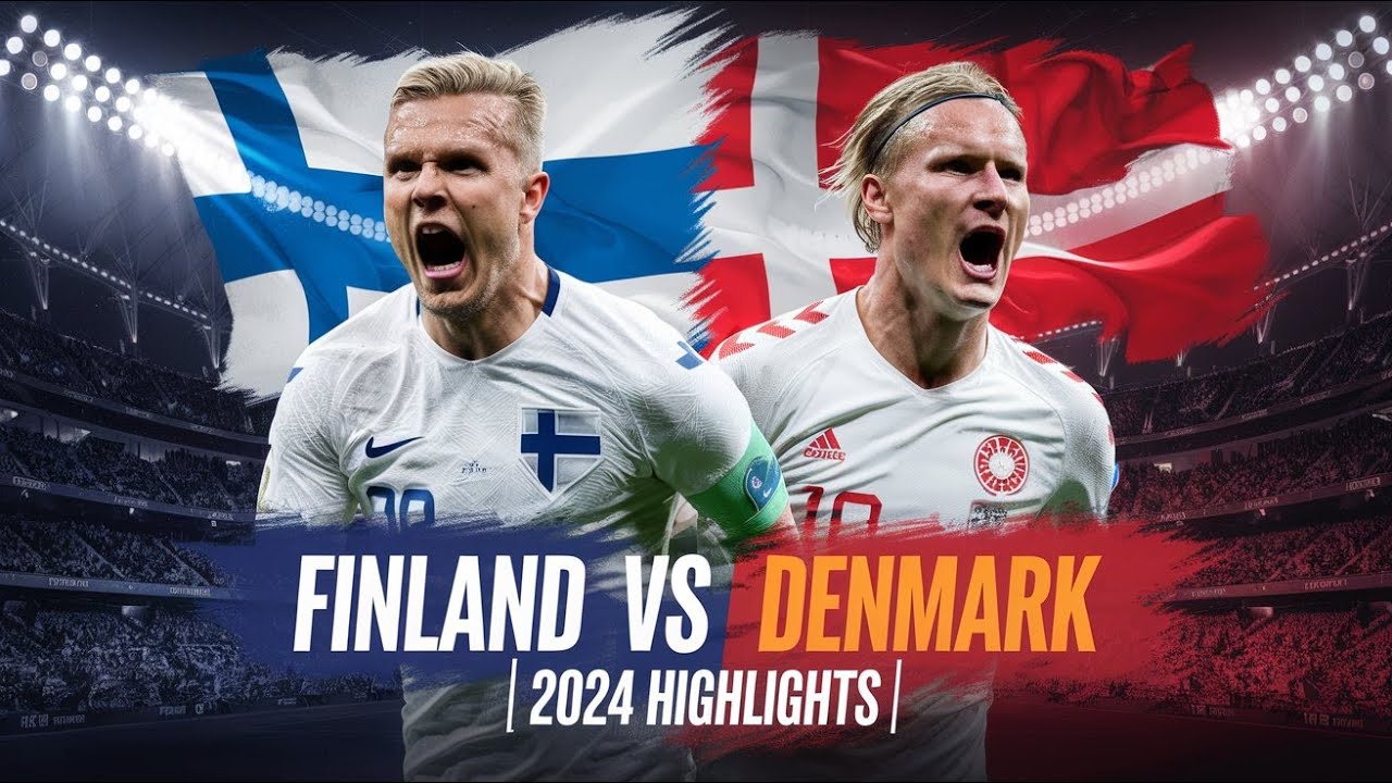 Finland vs Denmark | 2024 International Football Highlights & Key ...