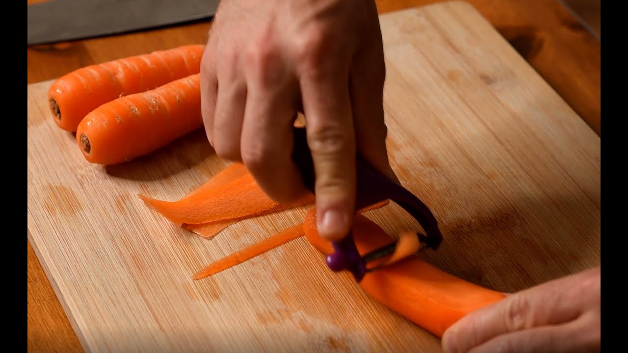 How to Make Carrot Ribbons - YouTube