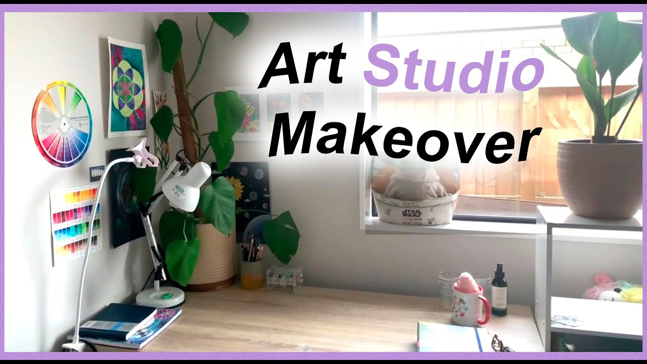 Estudio de Arte en Casa (Mi cuarto)🎨 Cómo organizo mi pequeño espacio ...