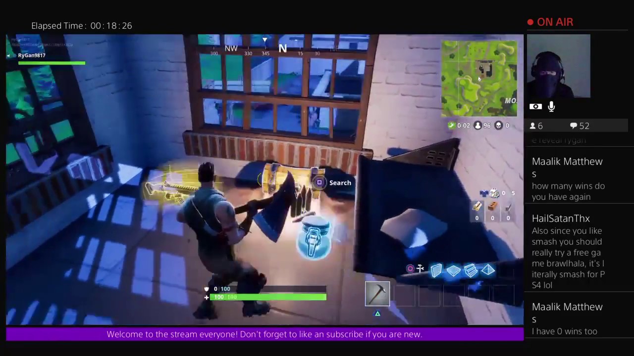 Fortnight Livestream! PS4! New Pistol! Road To 200 Subs! - YouTube