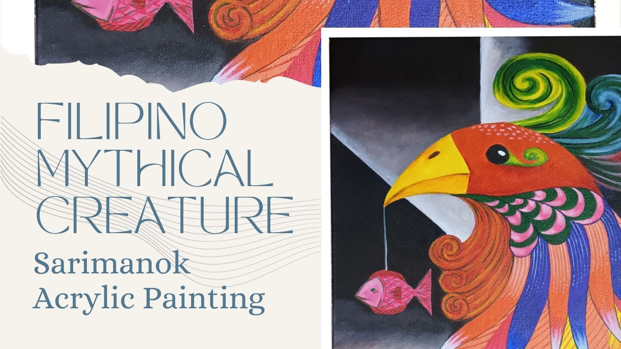 Filipino Mythical Creature Painting | Sarimanok | Acrylic - YouTube