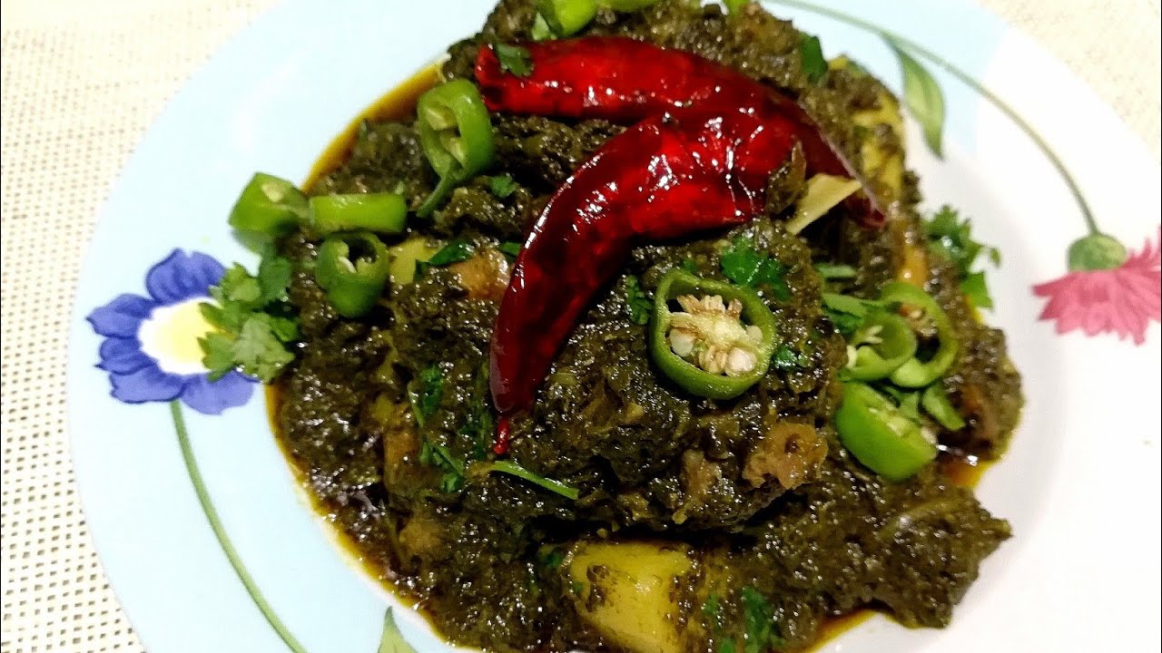 Palak gosht/mutton spinich curry(shanila's kitchen) - YouTube