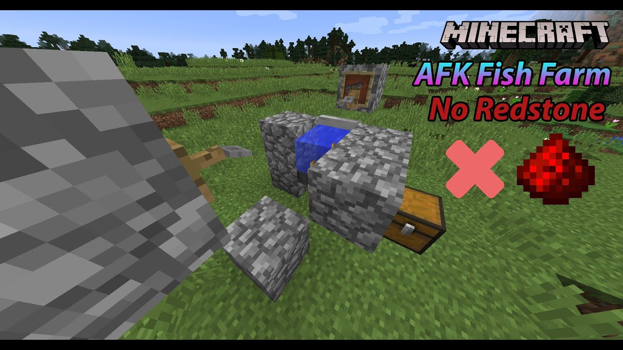 Minecraft 1.12.2 - ฟาร์มตกปลาอัตโนมัติ ไม่ใช้ Redstone l AFK Fish Farm ...