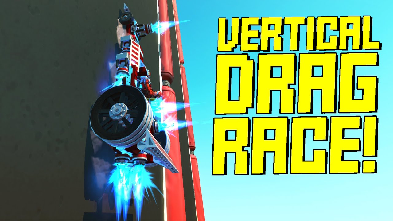 Vertical Drag Race to the SKY BOX! - Scrap Mechanic Multiplayer Monday ...