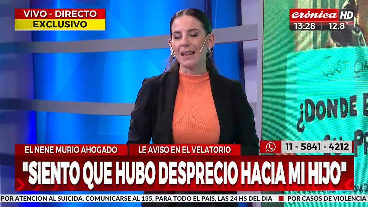 Andrea Klaus, madre del nene ahogado: "Quiero saber qué pasó" - YouTube