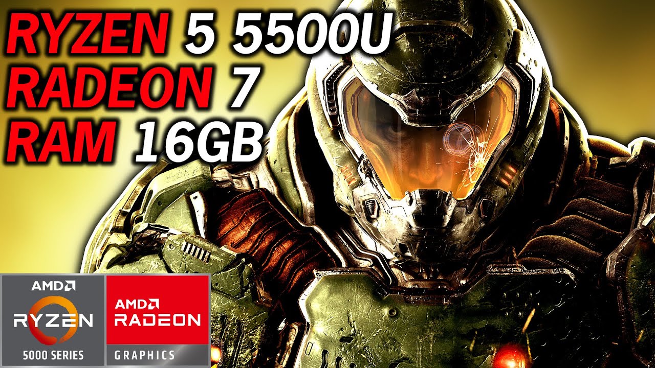 DOOM | AMD Ryzen 5 5500U Radeon 7 Graphics 16GB DUAL CHANNEL RAM 1080P ...
