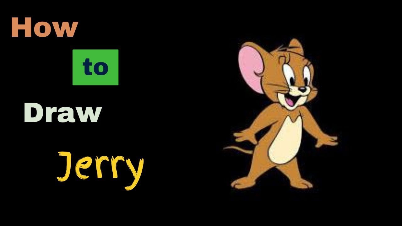 How to draw Jerry| Cartoon| Sketch tutorial #jerry #tomandjerry #sketch ...