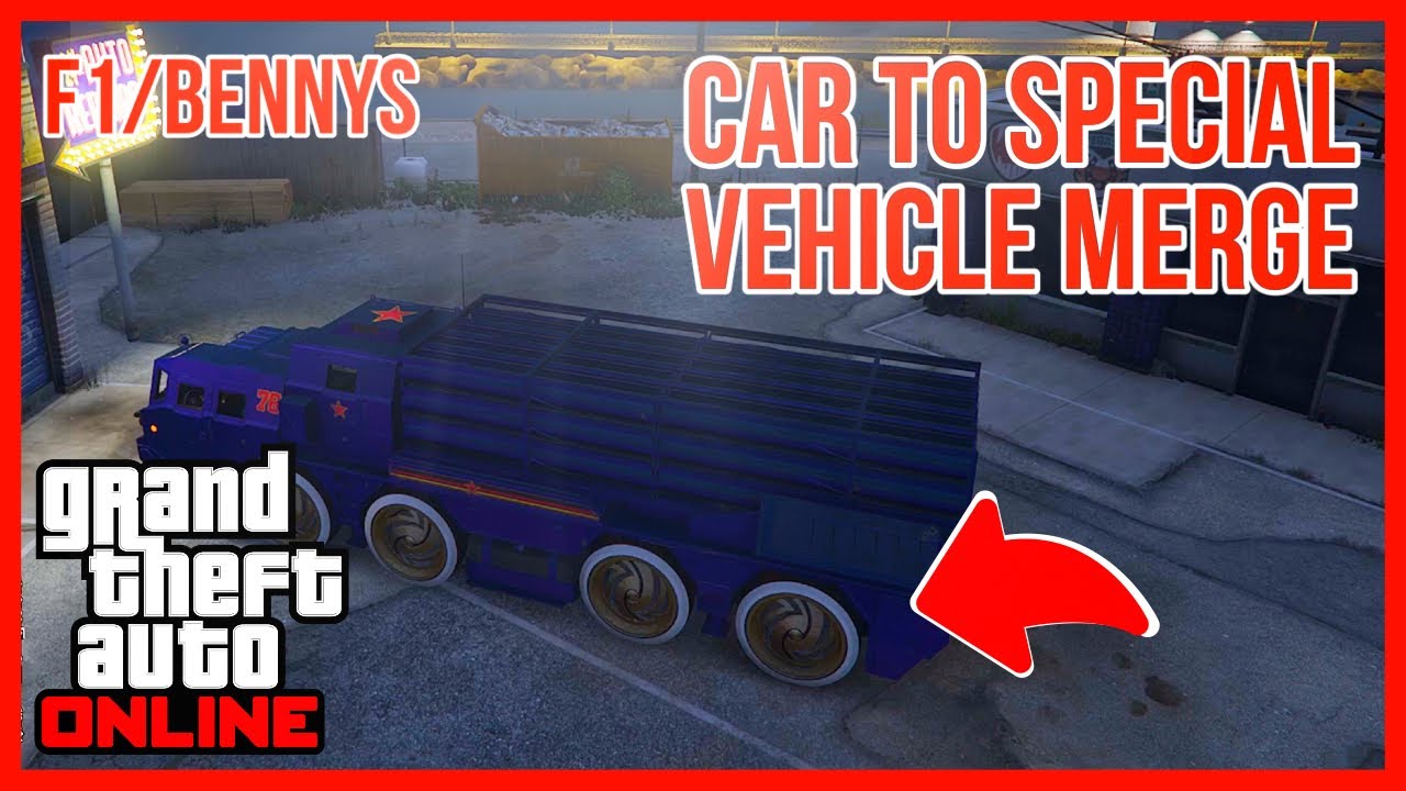 GTA 5 ONLINE | CAR TO FACILITY SPECIAL VEHICLES MERGE | F1/BENNYS *EASY ...
