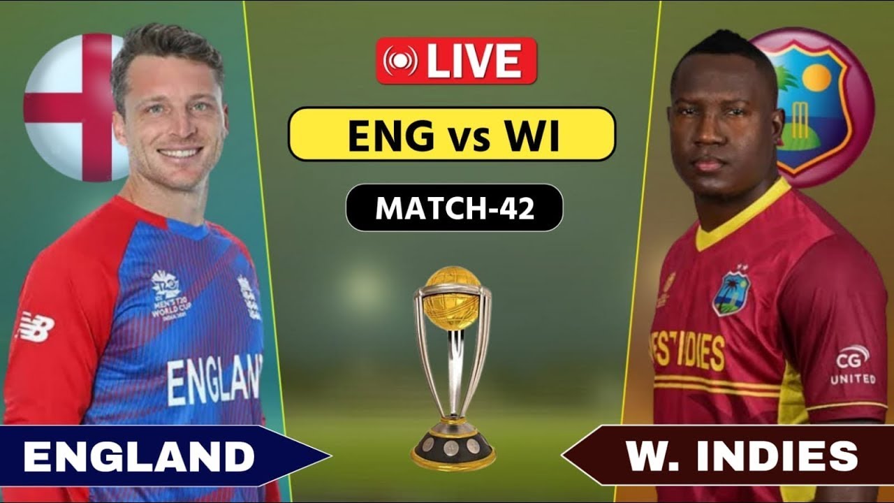 West Indies vs England Live Match | WI vs ENG Live Match Today | ICC ...