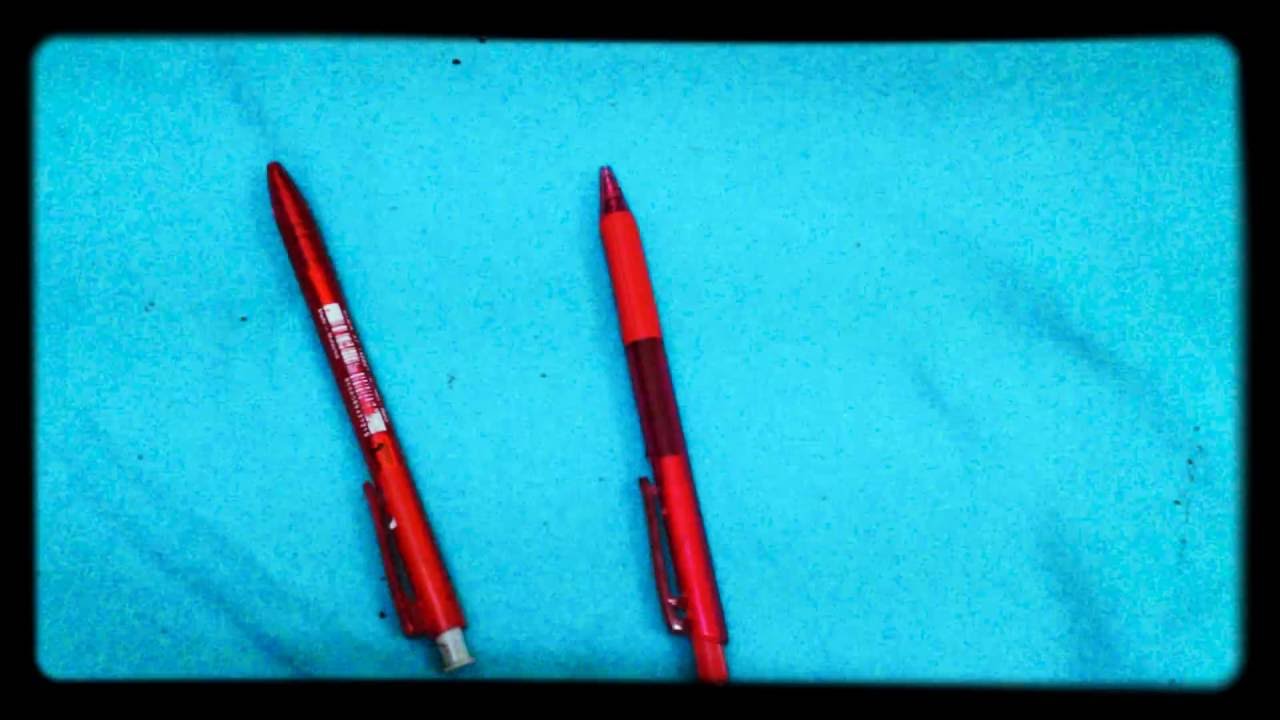 Comparision between 0.5 mm & 0.7 mm tip pen .. - YouTube