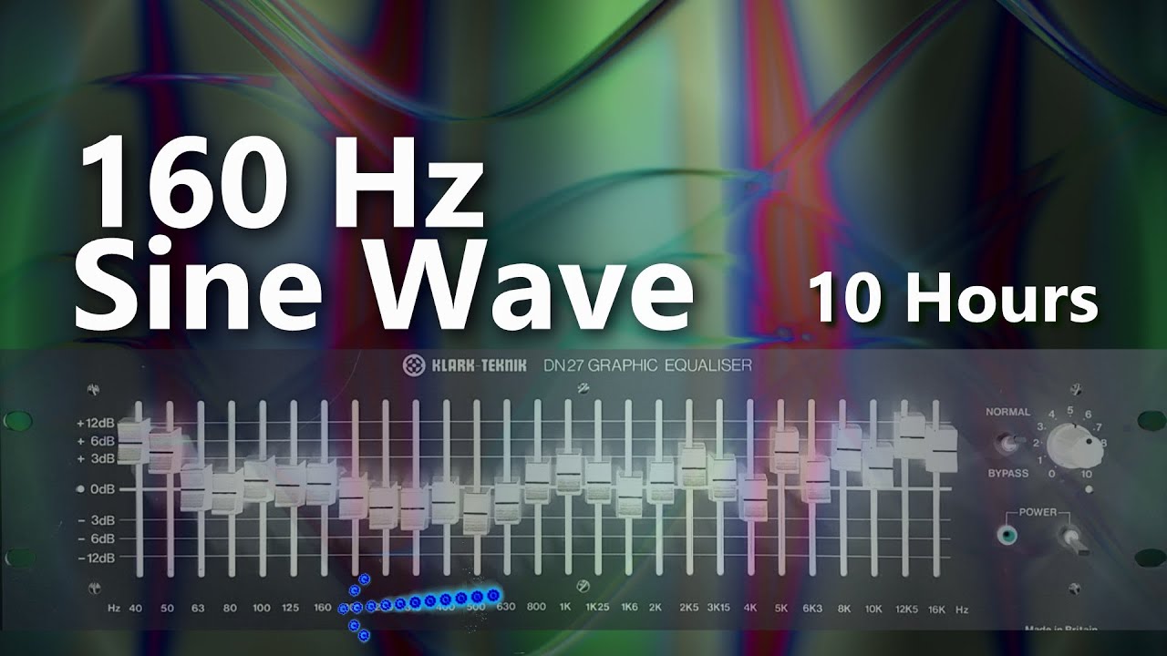 160 Hz Sine Wave Pure Tone: Low Mid Frequency for Relaxation and Focus ...