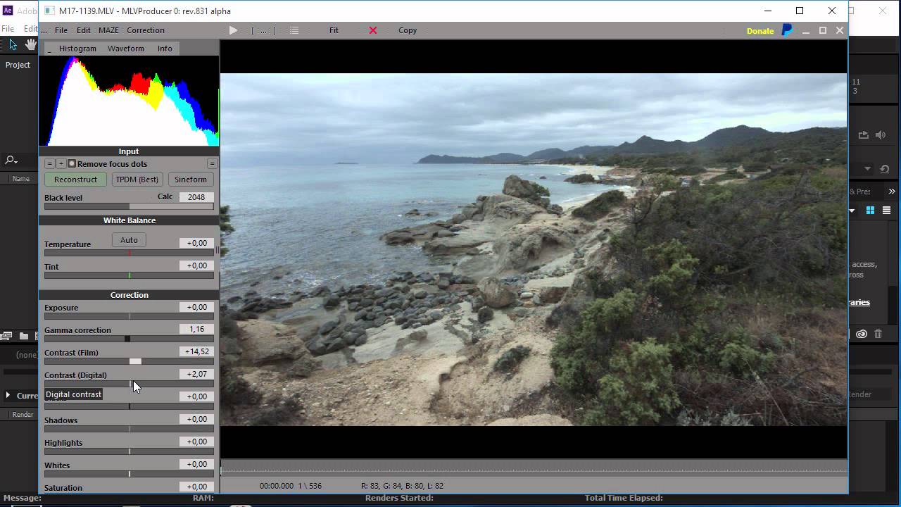Magic Lantern MLV Workflow: MLVproducer + After Effects + Handbrake ...