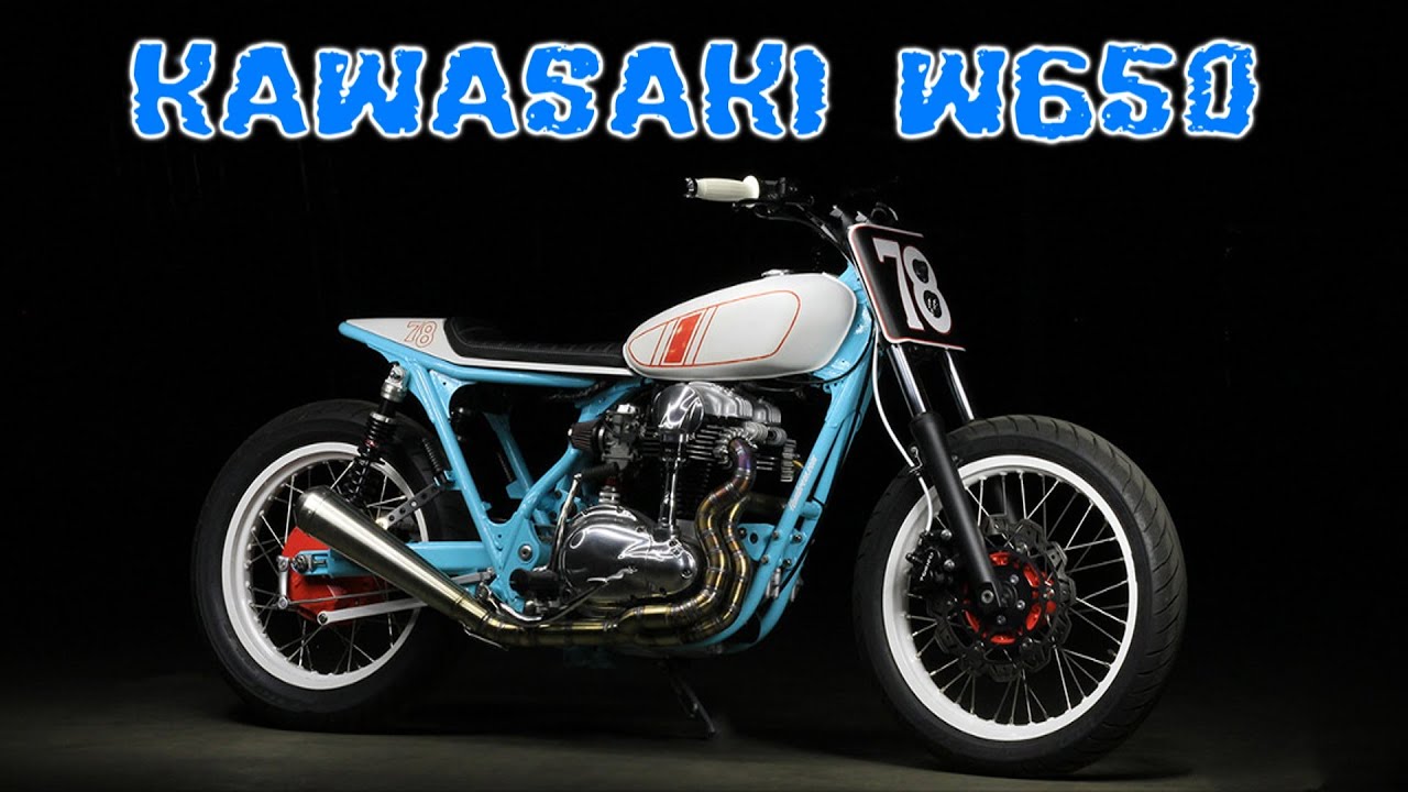 KAWASAKI W650 TRACKER - YouTube