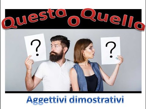 QUESTO/ QUELLO-- LEZIONE 54 - YouTube