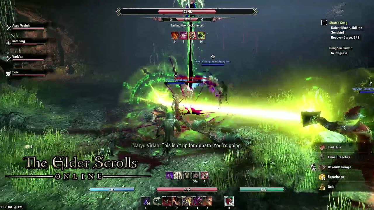 Elder Scrolls Online Gameplay Fungal Grotto I Dungeon - YouTube