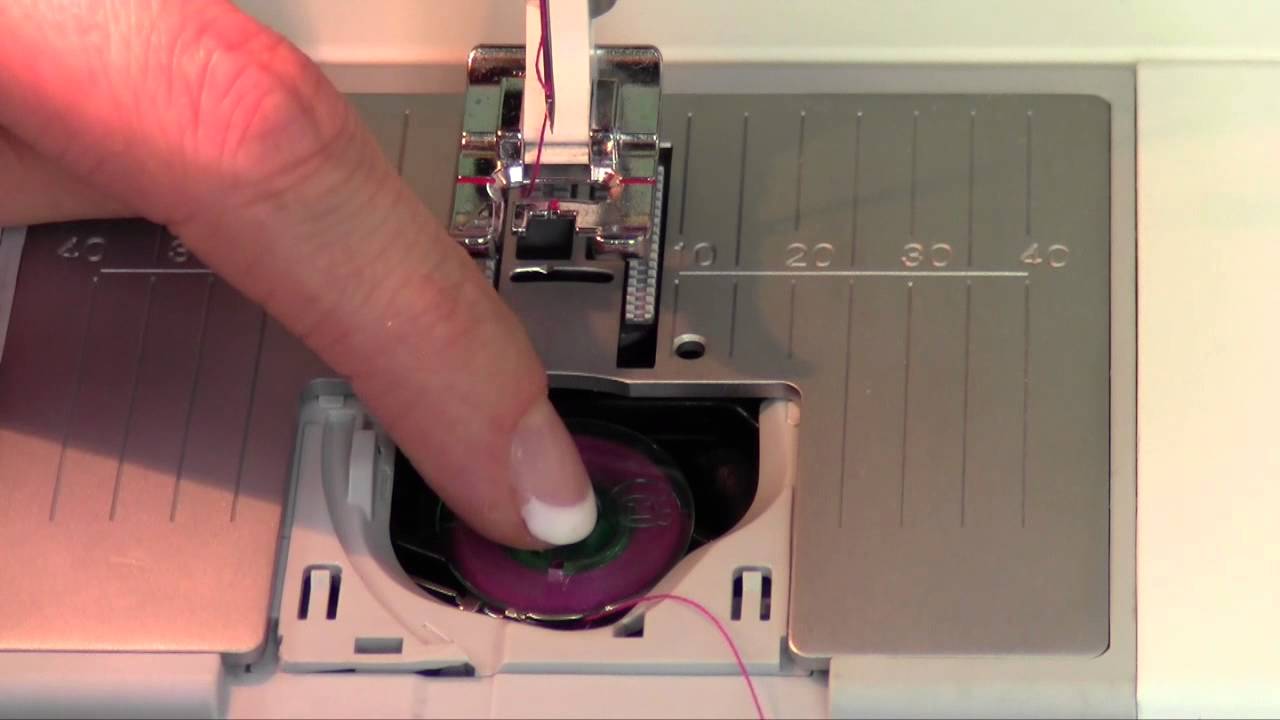 Husqvarna Viking Topaz 30 6 Inserting the Bobbin - YouTube