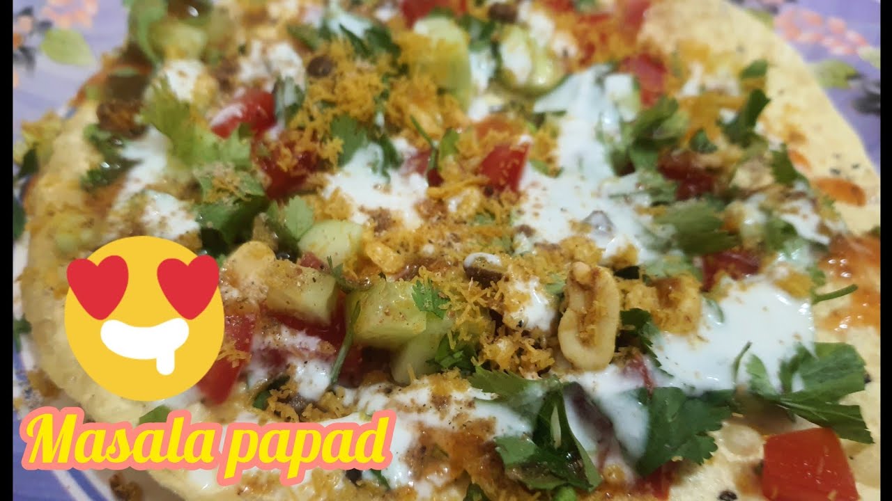 How to make Mashala papad/ Mashala papad kaisa banate hain ️ - YouTube