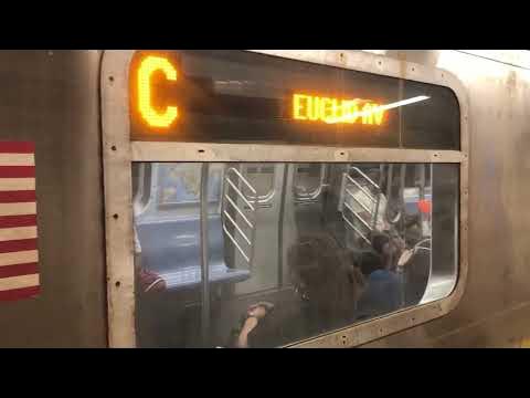 Euclid Avenue bound R179 (C) train leaving Jay Street–MetroTech, in Brooklyn. (2022) - YouTube