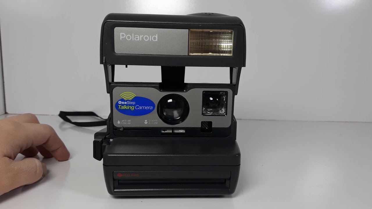Polaroid One Step Talking Camera Demo 1995 - YouTube