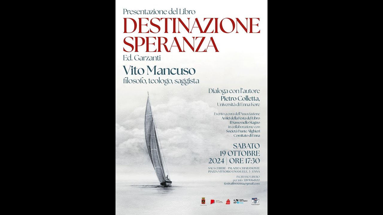 Destinazione speranza conferenza di Vito Mancuso - YouTube