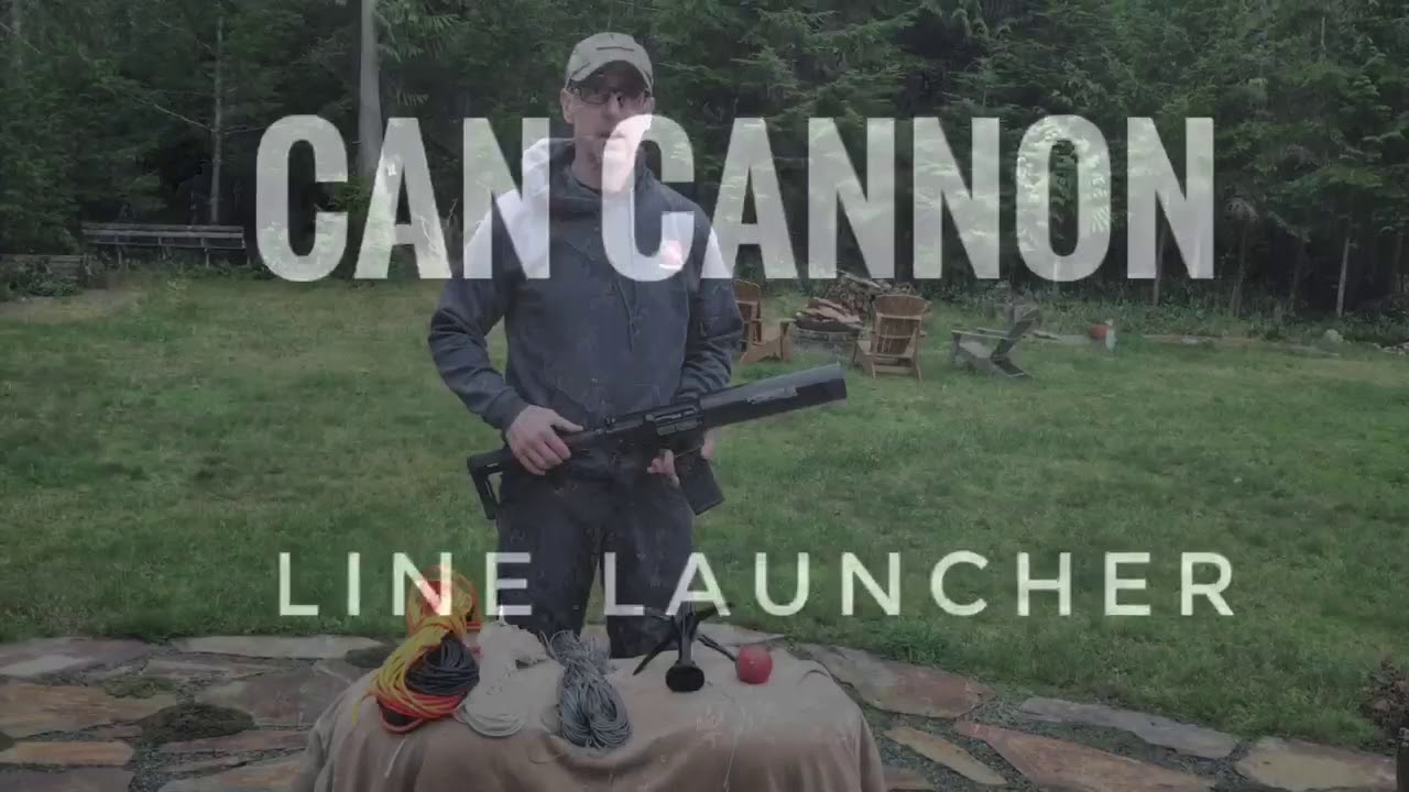 Xproducts can cannon rescue line launcher - YouTube
