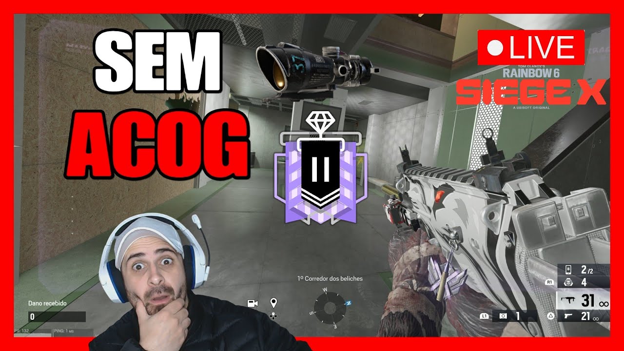 🔴 DROPS ON LIVE R6 RANKED SEM MINHA ACOG !! ( RAINBOW SIX SIEGE PS5 ...