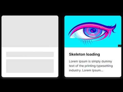 ¿Qué es el efecto de carga Skeleton y para qué sirve? - YouTube