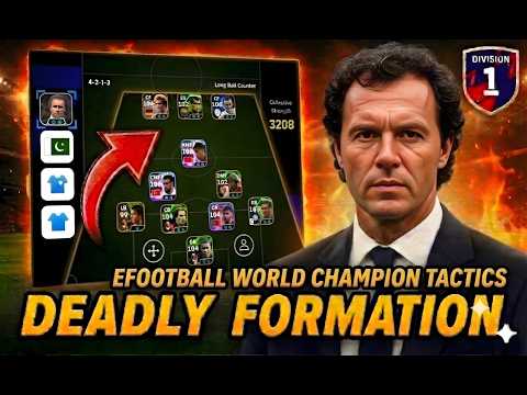 Deadly 4-2-1-3 Long Ball Counter in eFootball 2026 - eFootball World Champion Tactics 🏆
