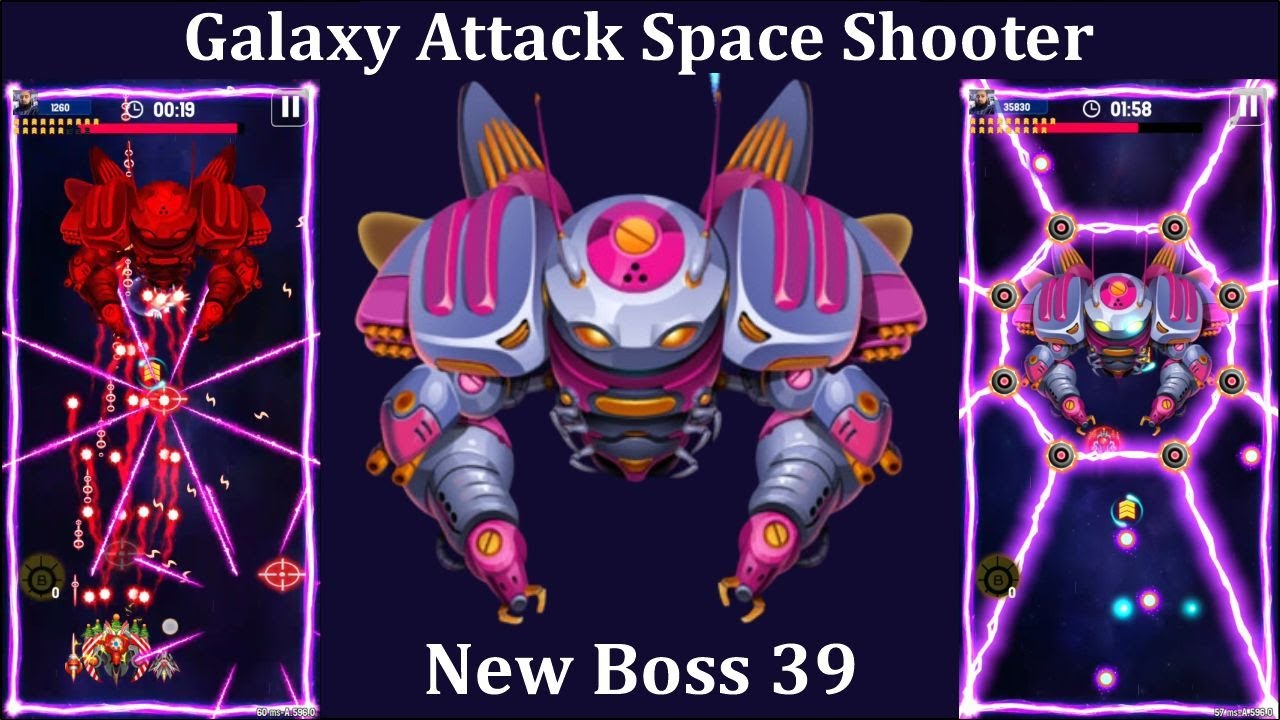Galaxy Attack Space Shooter | Space Shooter Boss Mode | Boss 38 Review ...
