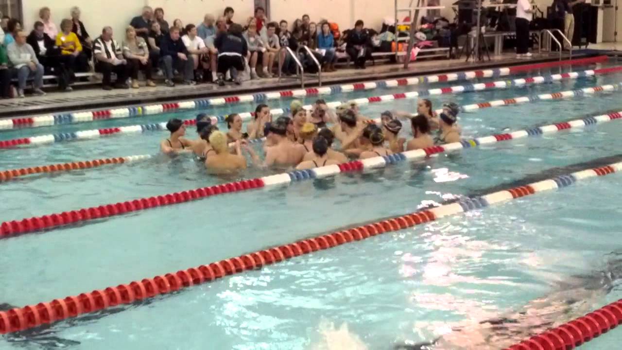 Lancaster High Swim Team - Pre-Meet 1-24-12 - YouTube