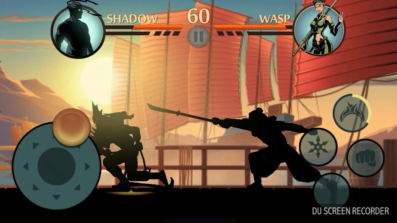 SHADOW FIGHT 2- SHADOW V/S WASP (EPIC BATTLE) - YouTube