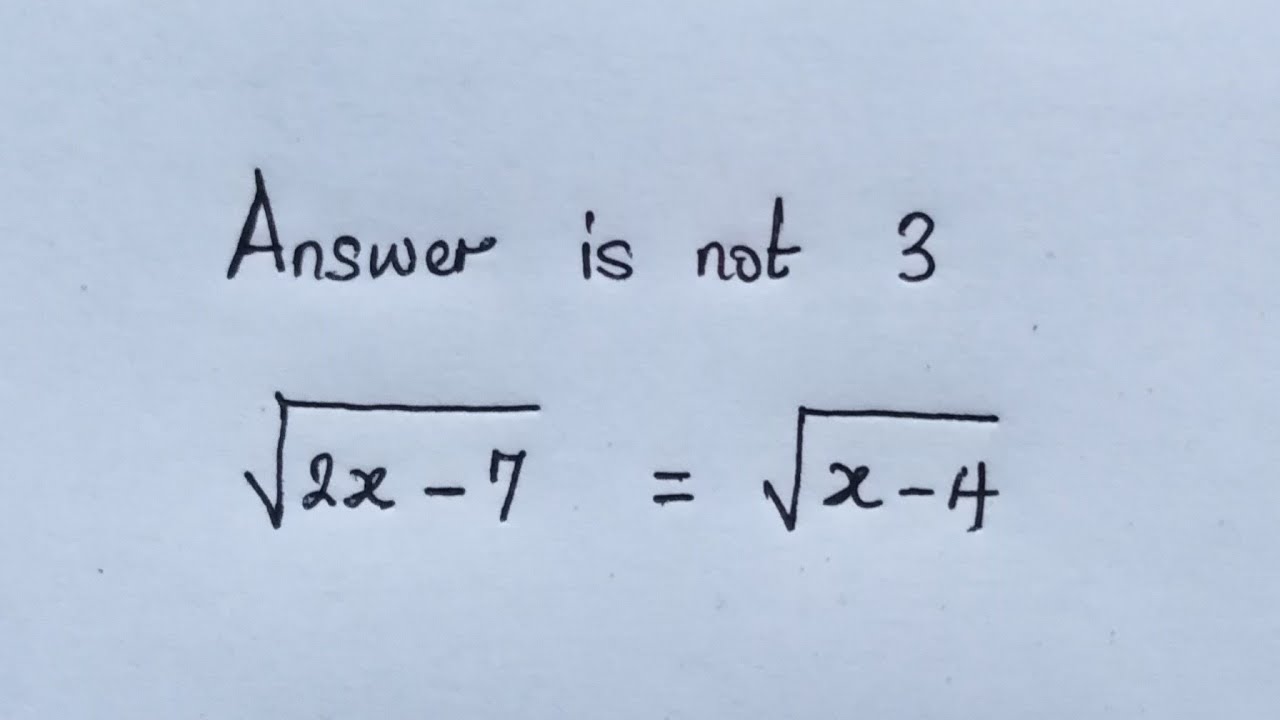 The innocent looking craziest algebra equation - YouTube