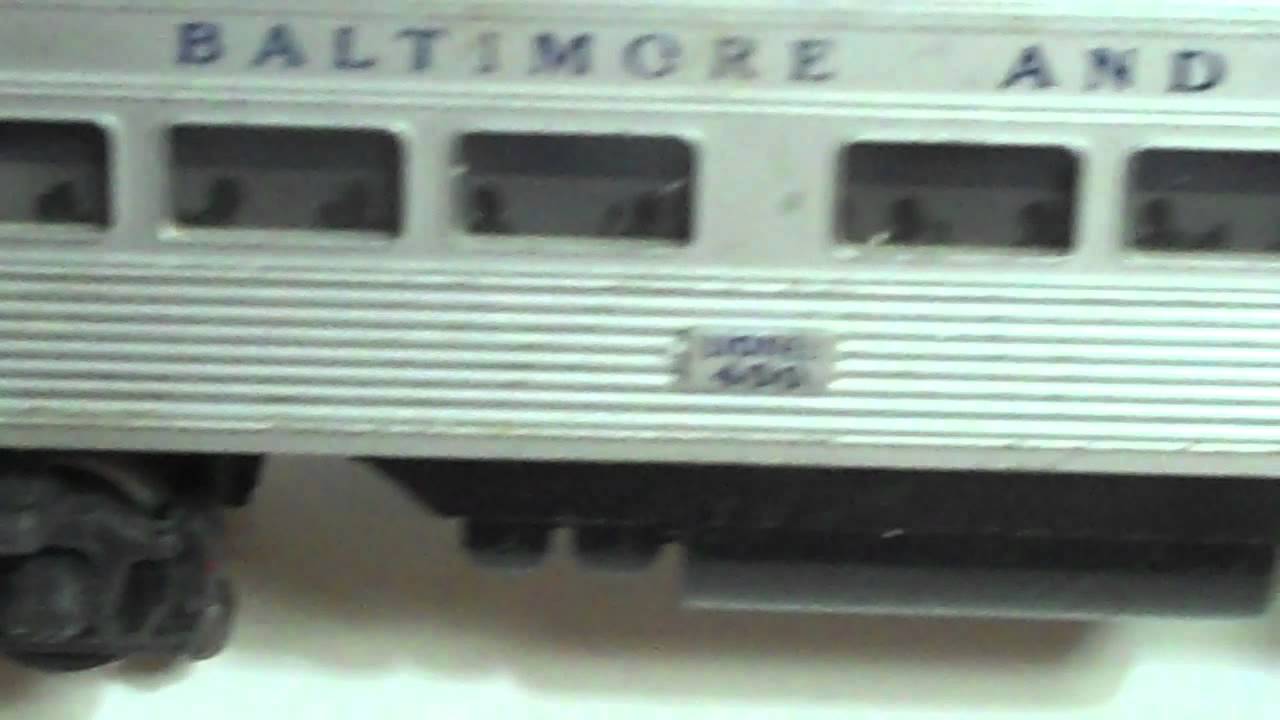 Lionel #400 Baltimore Ohio Budd RDC-1 Car - YouTube
