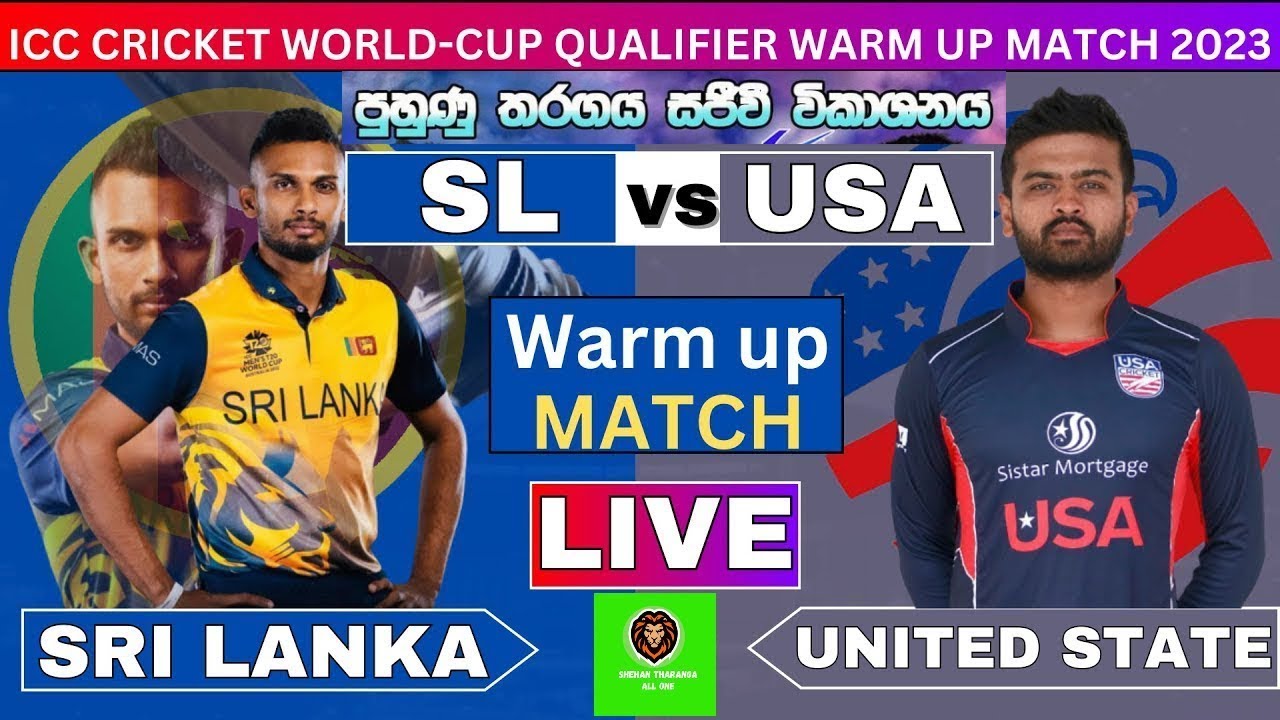 Sri Lanka Vs USA Live | Nepal Vs Oman Live | UAE vs WI Live | Warmup ...
