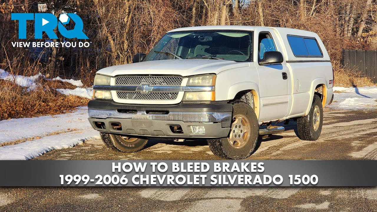 How to Bleed Brakes 1999-2006 Chevrolet Silverado - YouTube
