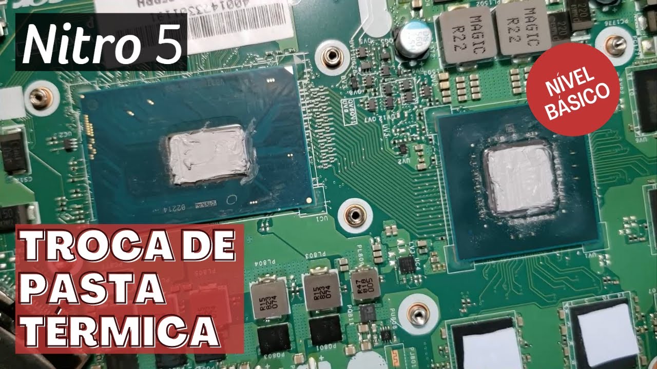 Limpeza e Troca de Pasta Térmica (Repaste CPU and GPU) Nitro 5 - YouTube