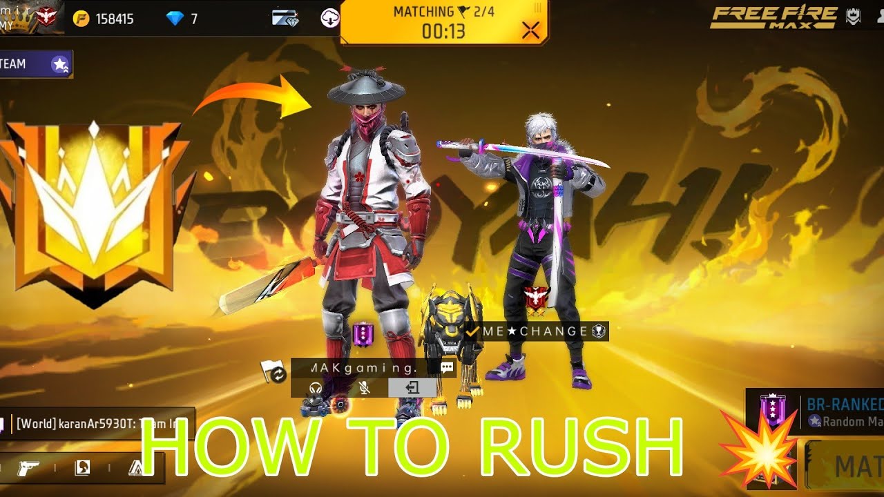 ff br rank push squad gameplay - Garena free fire #makff #freefire # ...