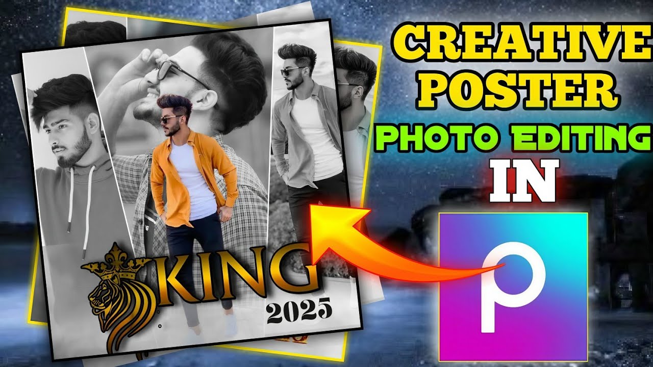 POSTER PHOTO EDITING PICSART APP / Poster Photo Editing In Mobile ...