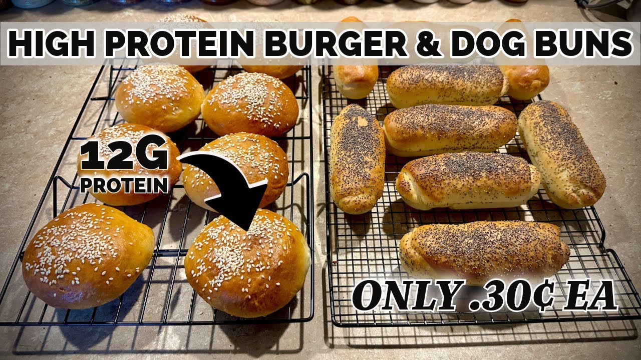 THE BEST HIGH PROTEIN BURGER & DOG BUNS FOR WEIGHT LOSS - YouTube