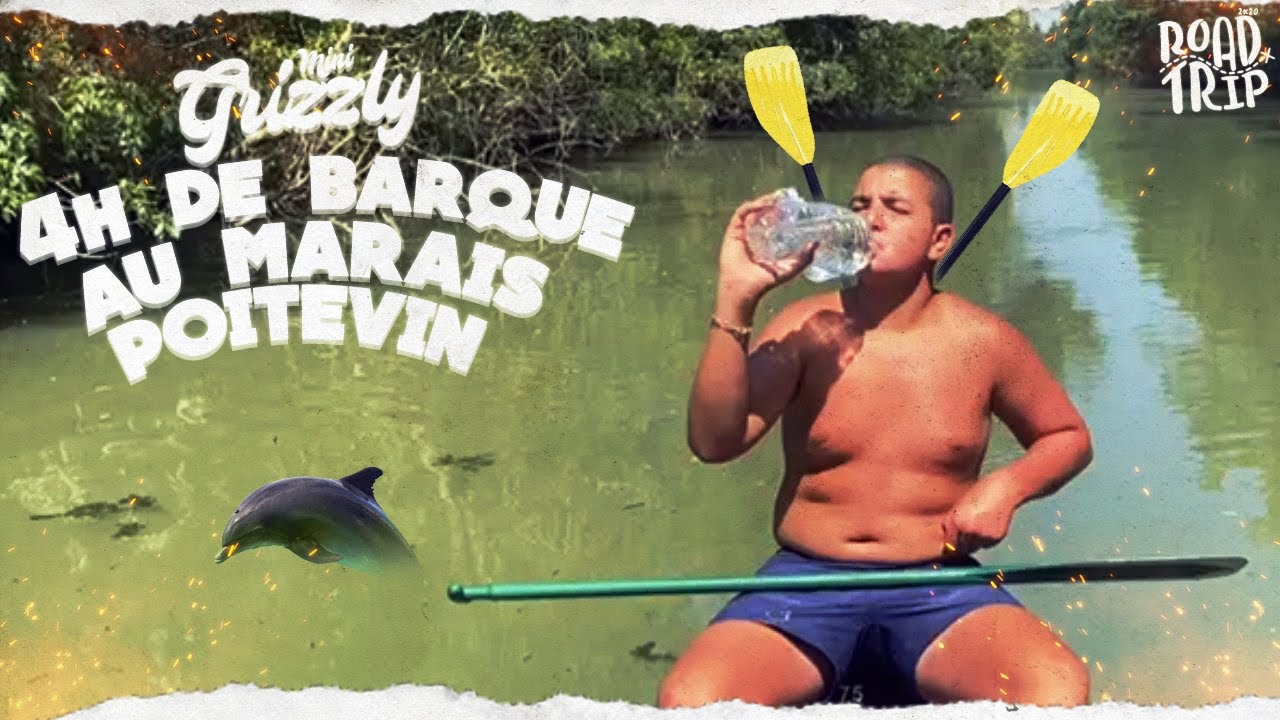 MINI GRIZZLY EN BARQUE AU MARAIS POITEVIN - YouTube