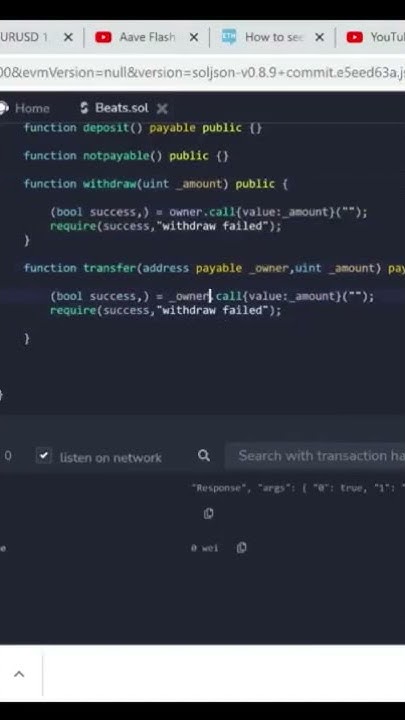 Solidity Basic Transfer functions - YouTube