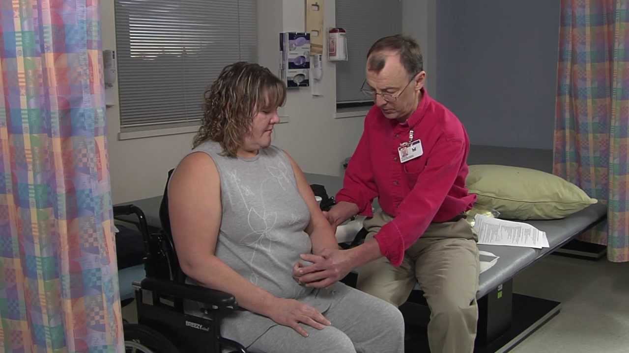 Arm care - Positioning the weak arm for comfort and function - YouTube