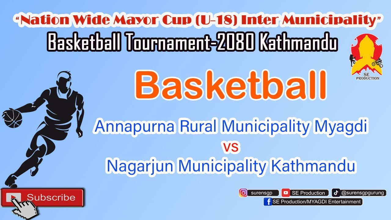 BASKETBALL || Annapurna Rural Municipality Myagdi 🆚 Nagarjun ...