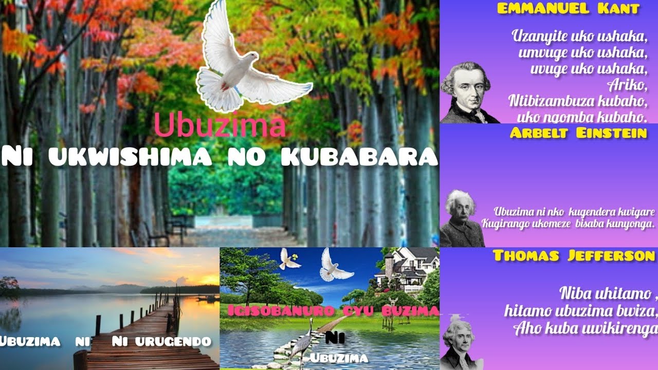 UMVA IGISOBANURO CYUBUZIMA/UKO ABAHANGA BASOBANURA UBUZIMA. - YouTube